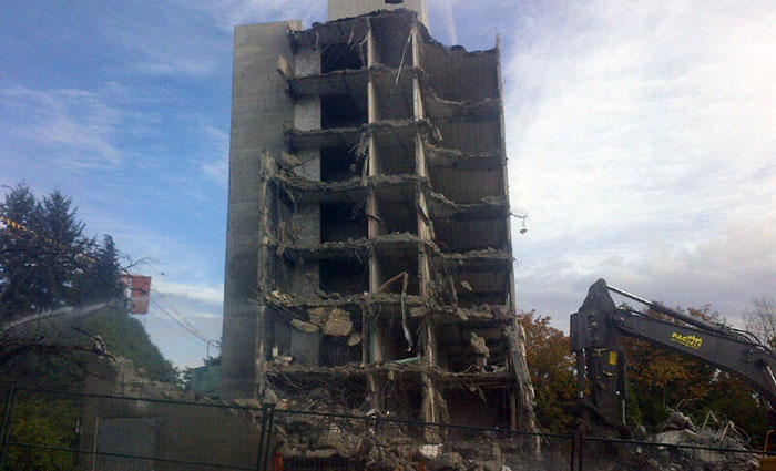 Multi-Storey Concrete Building Demolition - Norland Limited